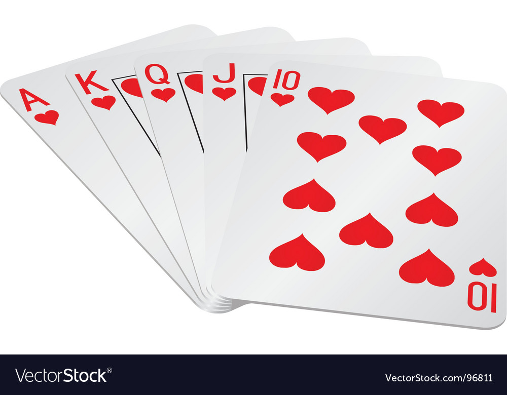 Royal flush Royalty Free Vector Image - VectorStock
