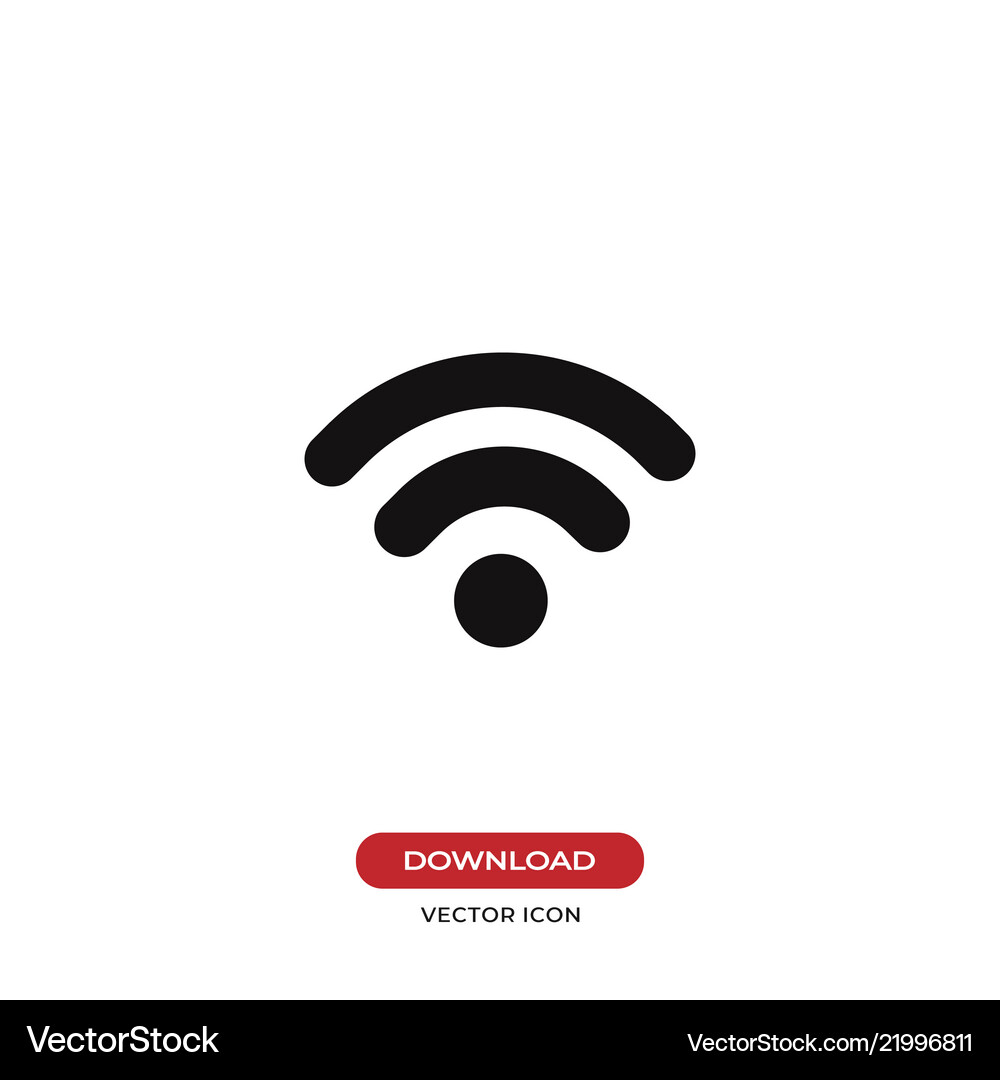 Wifi signal icon wireless symbol connection Vector Image