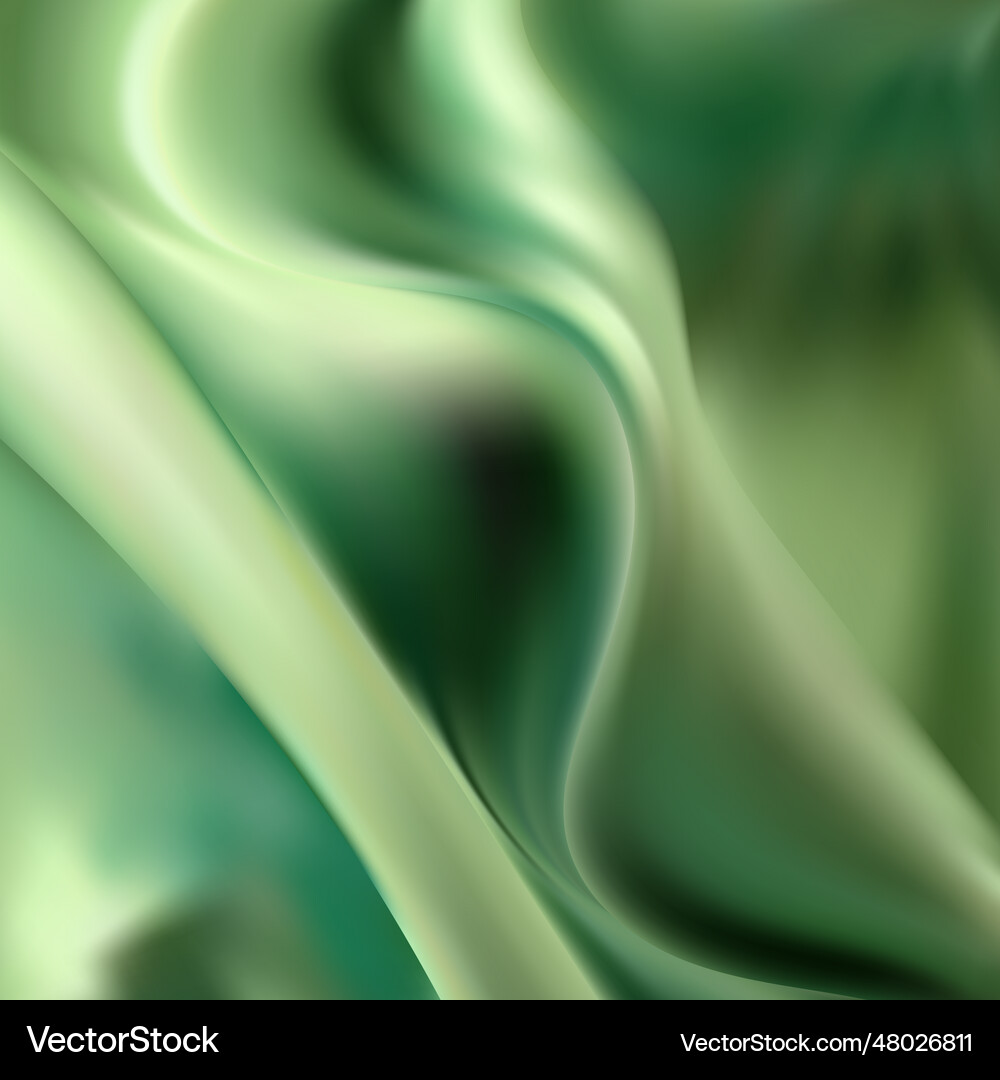 Wrinkled green microfiber fabric texture of a rag Vector Image