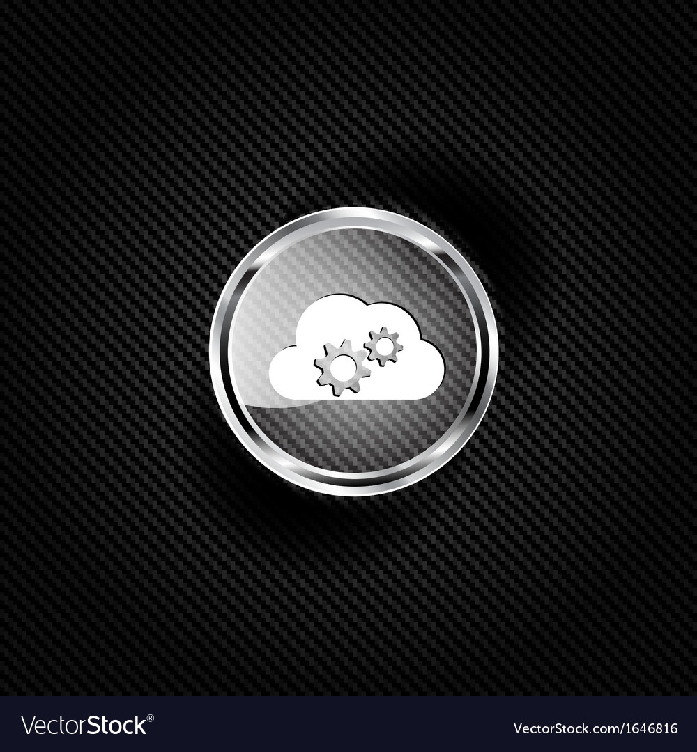 Cloud application settings web icon Royalty Free Vector