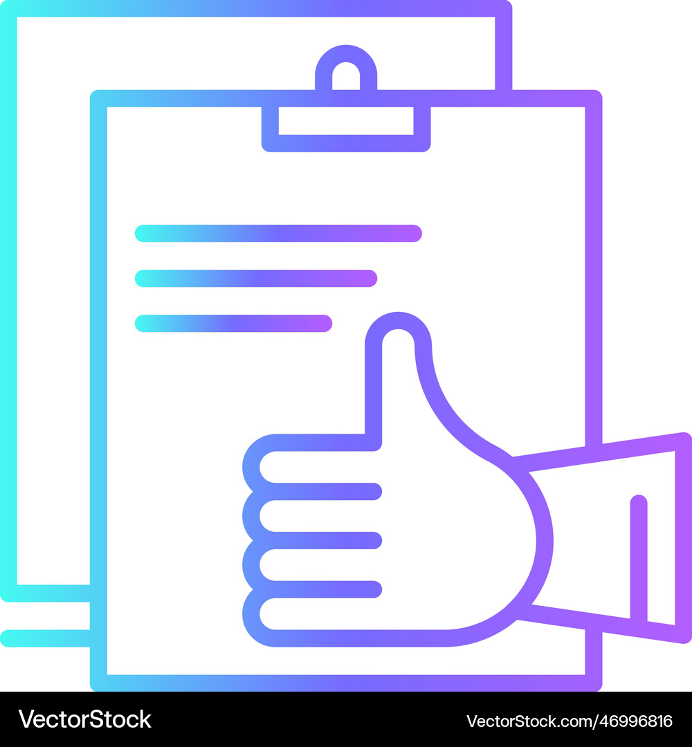 Feedback marketing icon with blue duotone style Vector Image