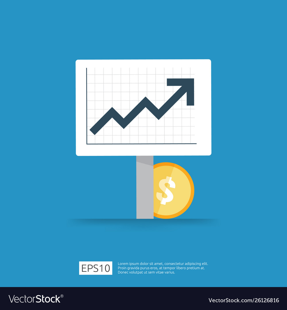 Income salary dollar rate increase statistic Vector Image Income salary dollar rate increase statistic Vector Image