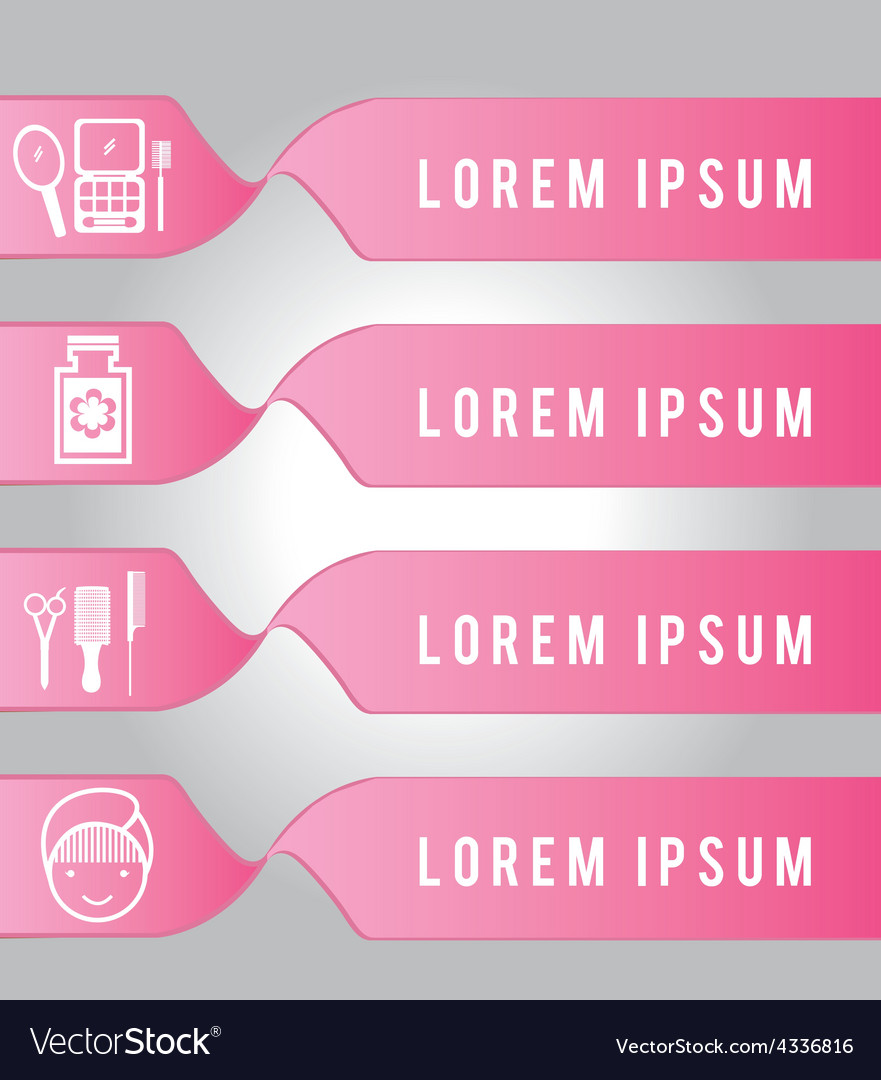 Make up infographics Royalty Free Vector Image