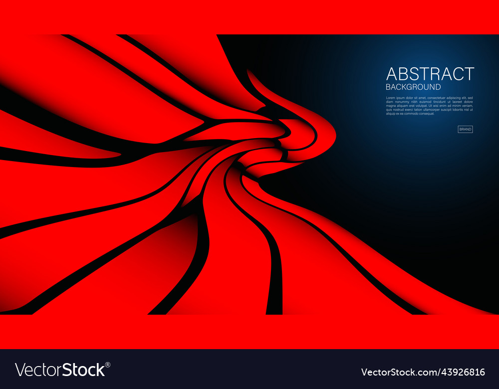 Red abstract wave background Royalty Free Vector Image