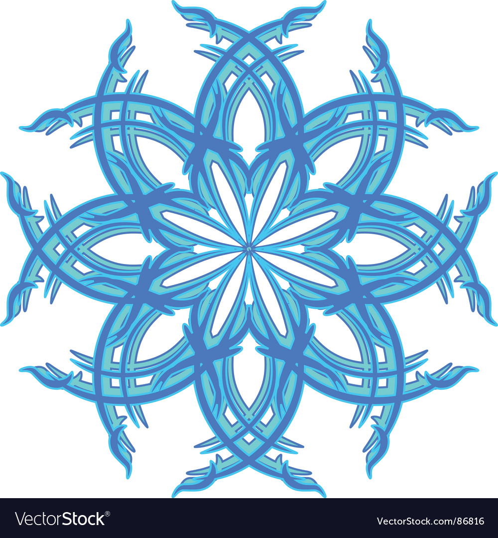 Snowflake Royalty Free Vector Image - VectorStock