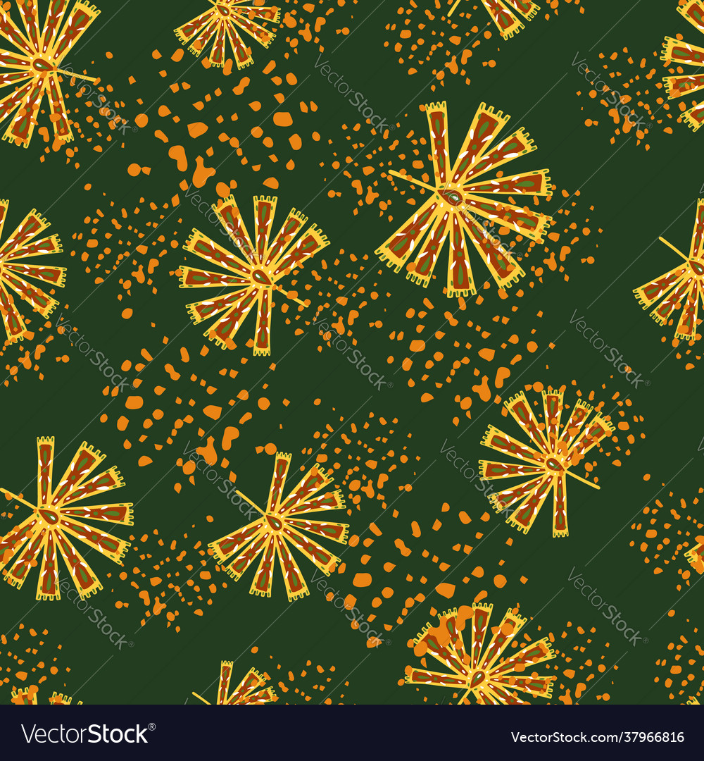 Spring abstract seamless pattern with random Vector Image