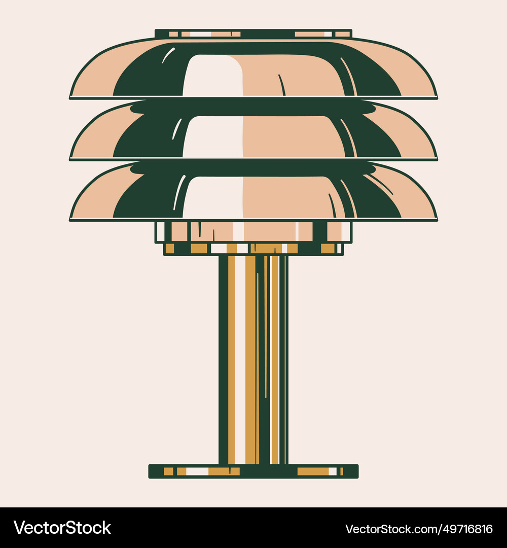 Vintage retro lamp icon design Royalty Free Vector Image