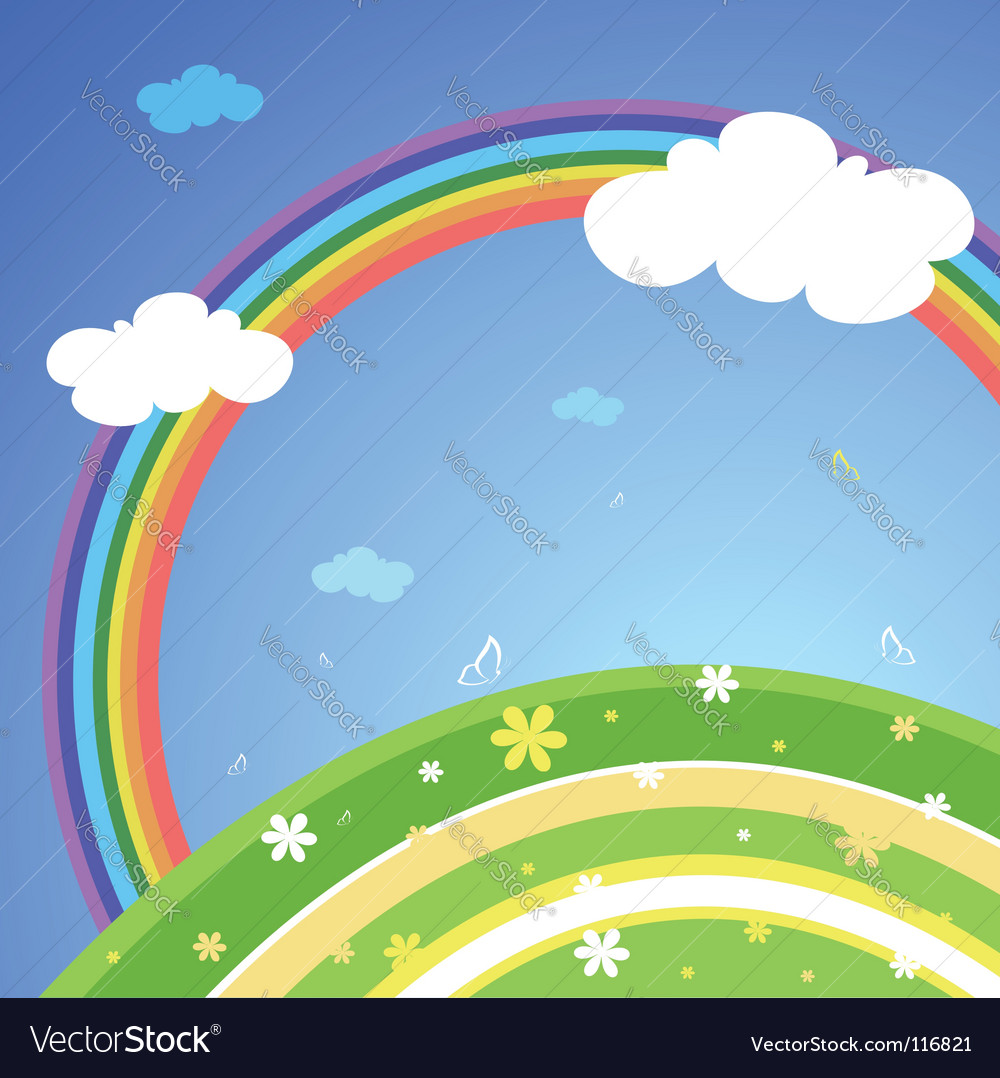 Abstract landscape Royalty Free Vector Image - VectorStock