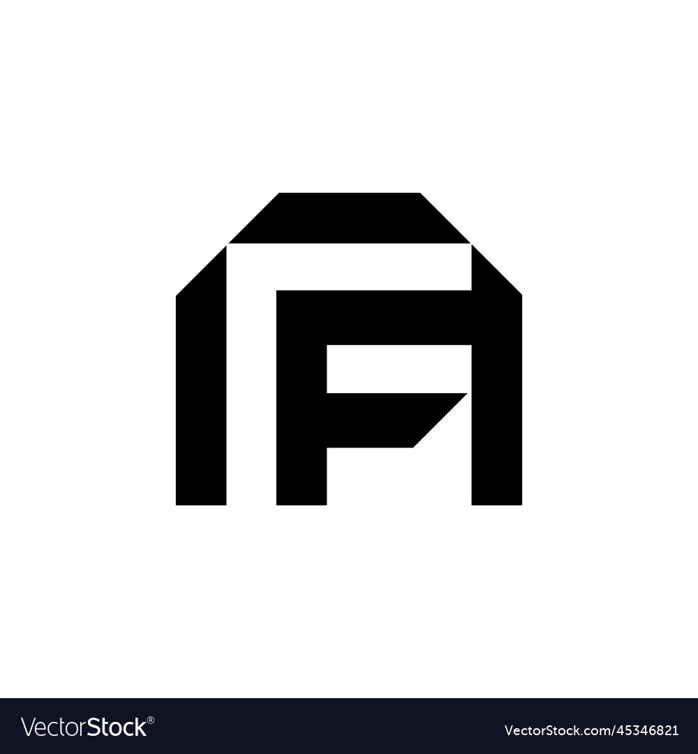 Af logo design Royalty Free Vector Image - VectorStock