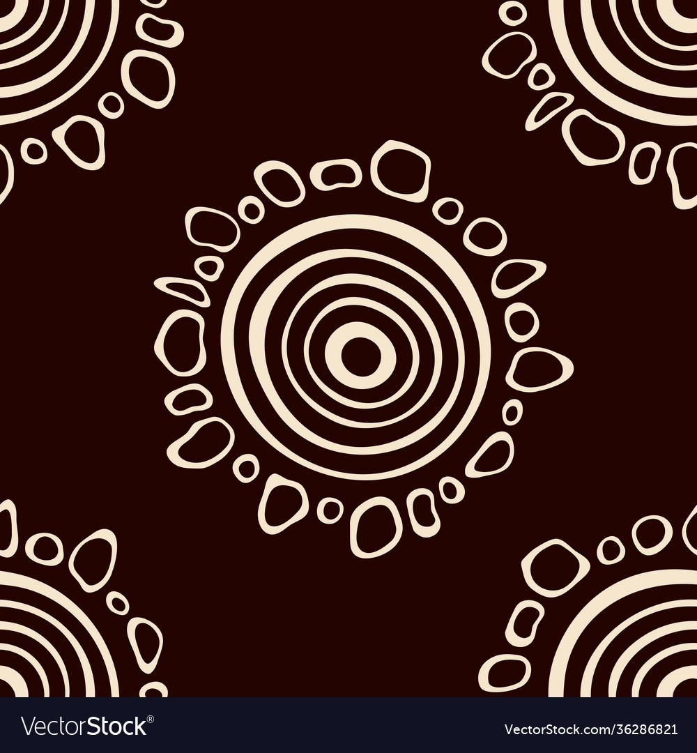 Australian aboriginal seamless pattern Royalty Free Vector