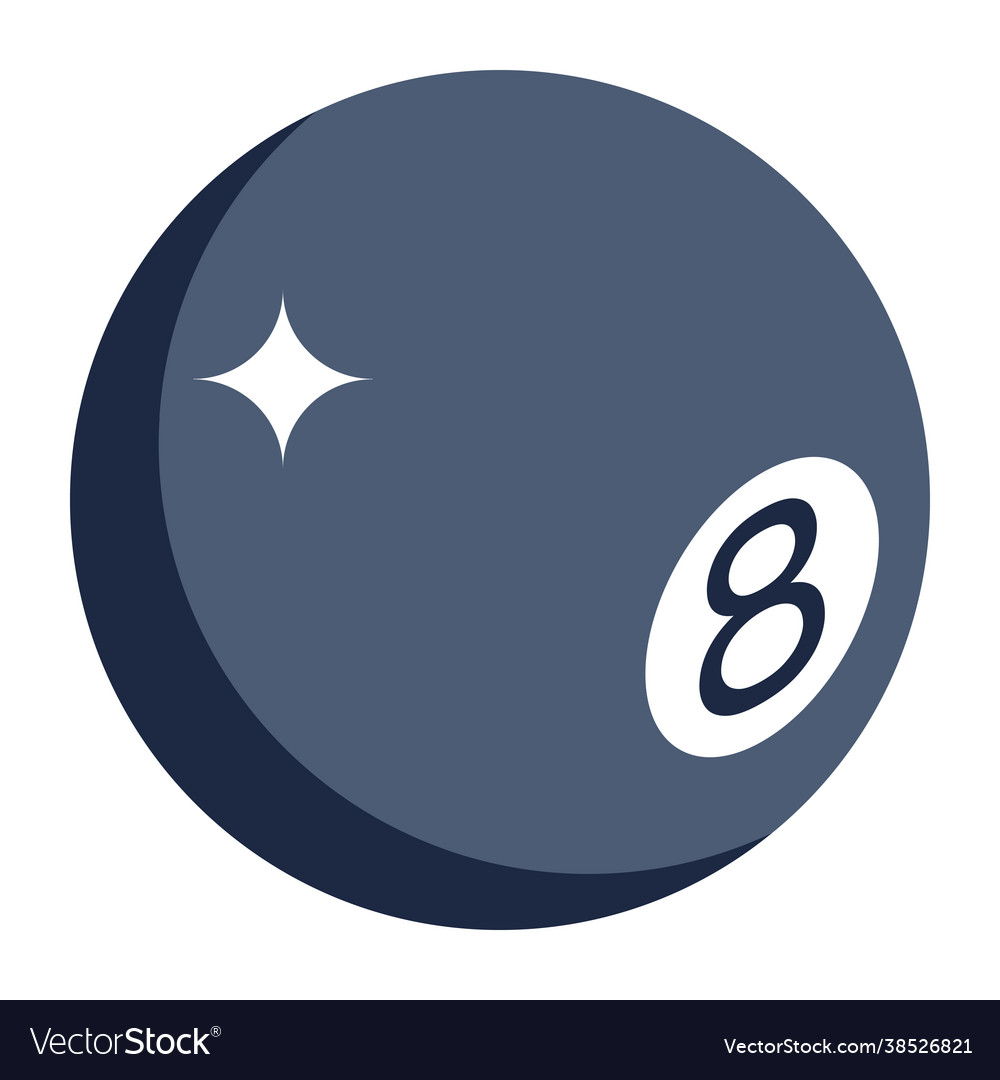 Billiard ball Royalty Free Vector Image - VectorStock