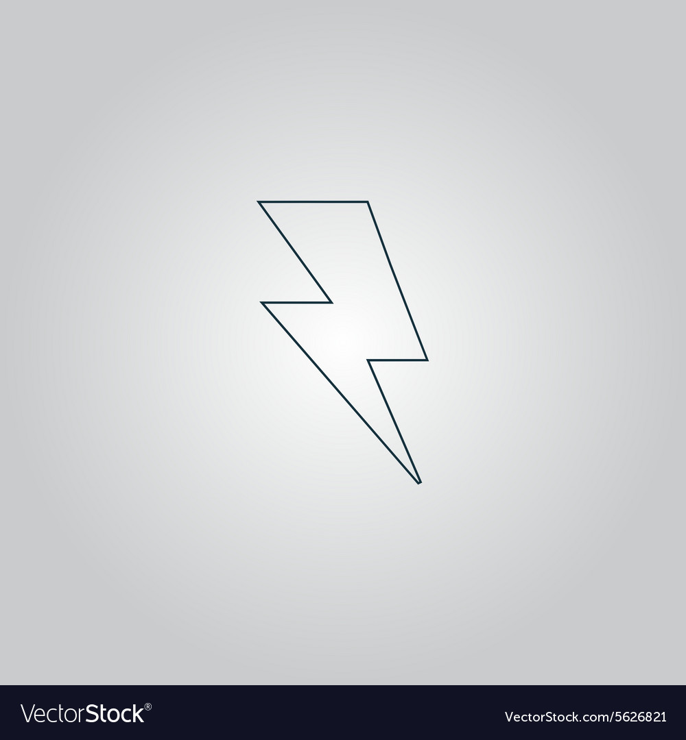 Bolt icon Royalty Free Vector Image - VectorStock