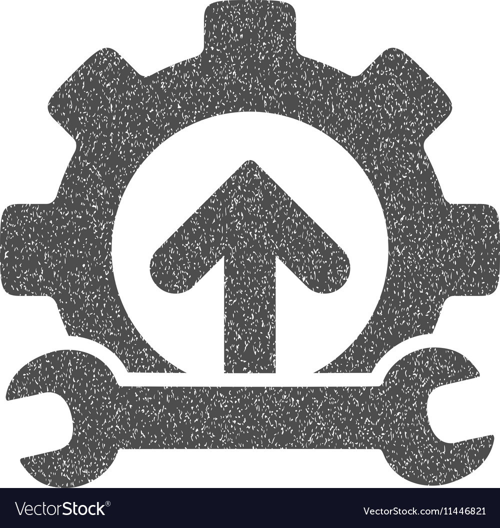 Gear Integration Tools Grainy Texture Icon Vector Image Gear Integration Tools Grainy Texture Icon Vector Image