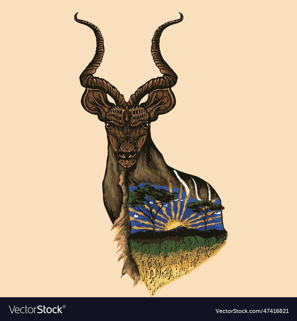Kudu Royalty Free Vector Image - VectorStock