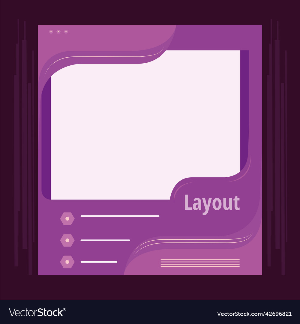 Layout design poster Royalty Free Vector Image