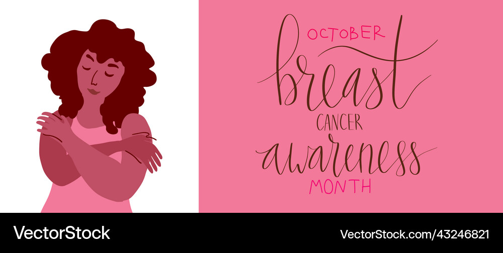 October breast cancer awareness month campaign Vector Image