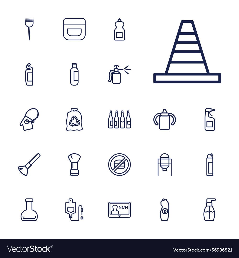 Plastic icons Royalty Free Vector Image - VectorStock