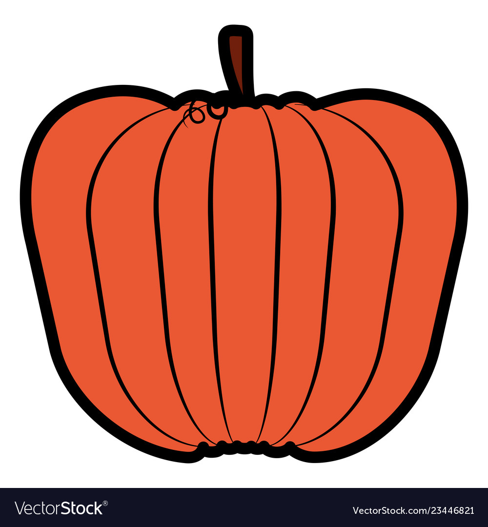 Pumpkin icon image Royalty Free Vector Image - VectorStock