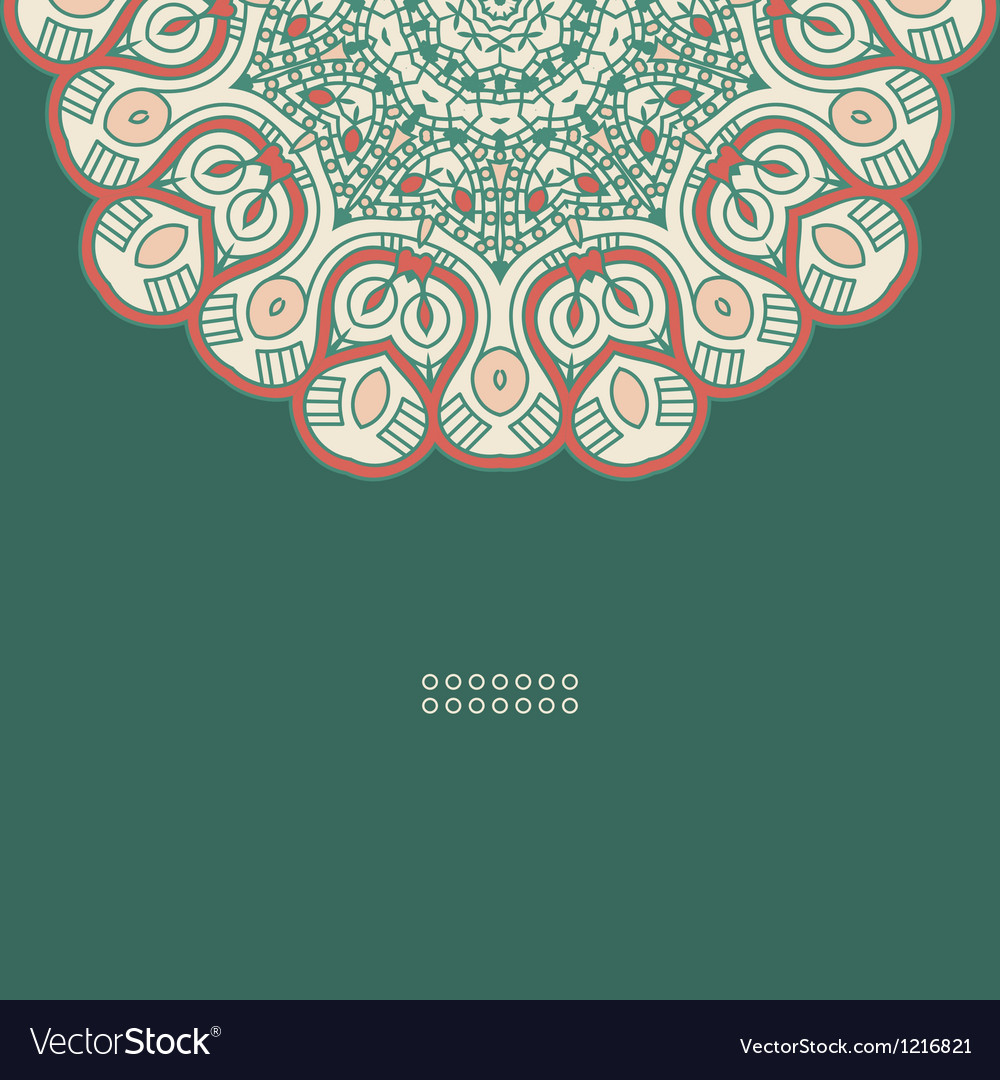 Round decorative design element Royalty Free Vector Image