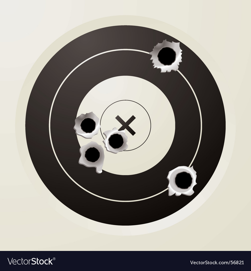 Target bullet Royalty Free Vector Image - VectorStock