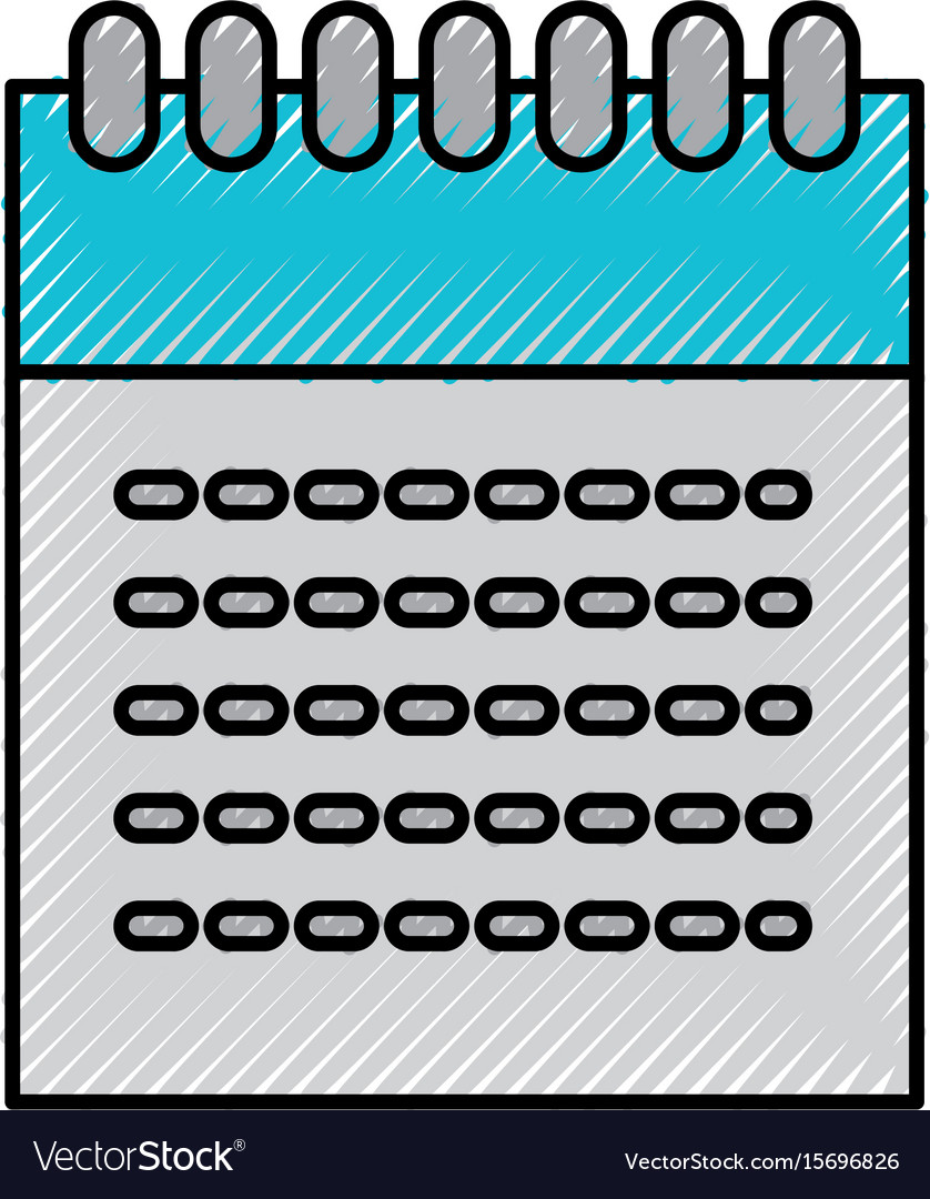 Calendar dates commitments Royalty Free Vector Image