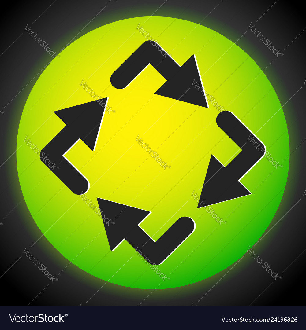 Circular arrows icon rotating clockwise Royalty Free Vector Circular arrows icon rotating clockwise Royalty Free Vector
