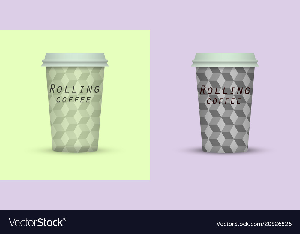 Coffee cup to go cups set collection Royalty Free Vector
