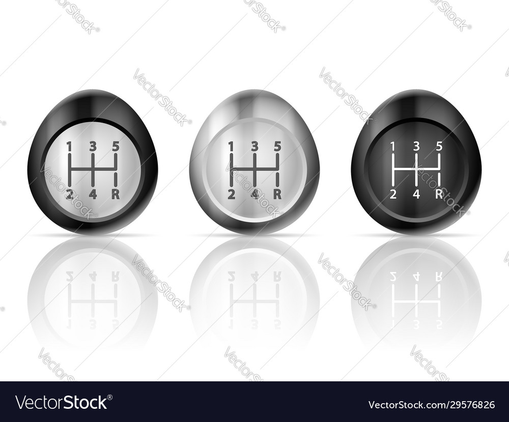 Gear shift Royalty Free Vector Image - VectorStock