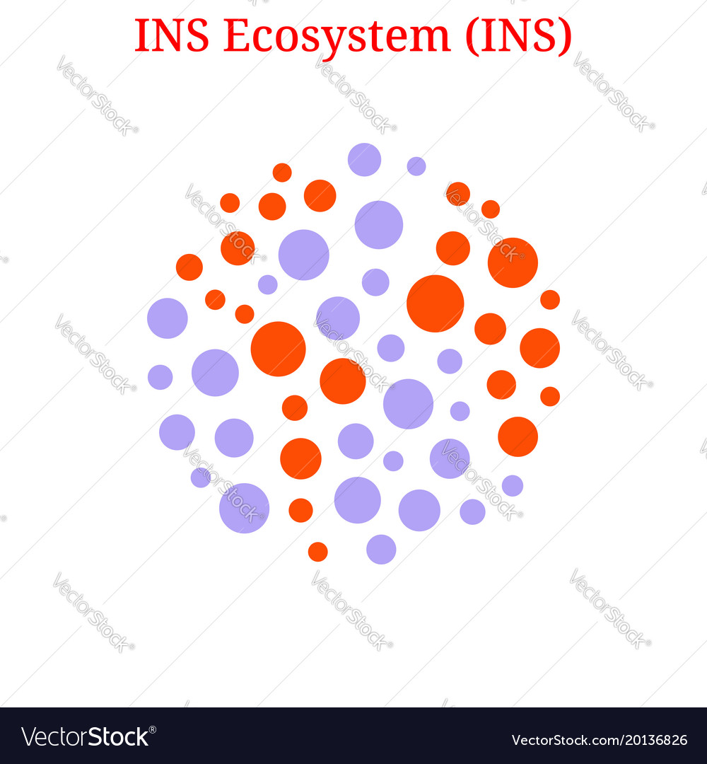 Ins ecosystem logo Royalty Free Vector Image - VectorStock