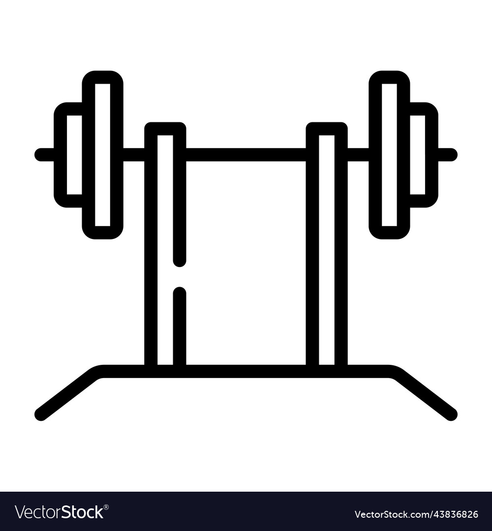 Squat rack Royalty Free Vector Image - VectorStock
