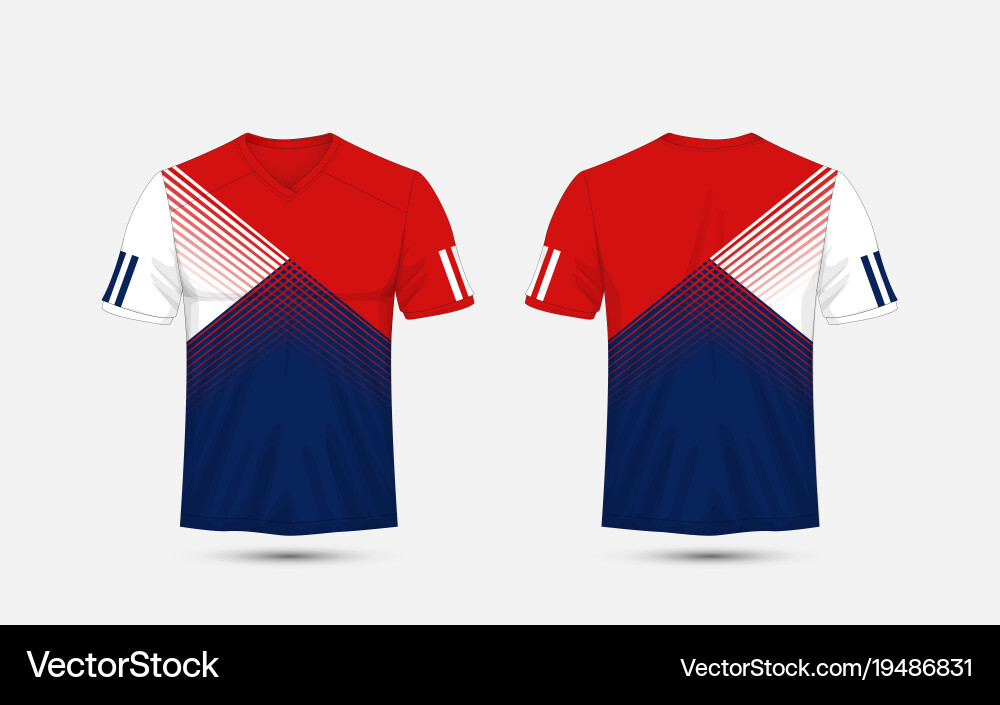Blue white and stripe pattern sport football Vector Image