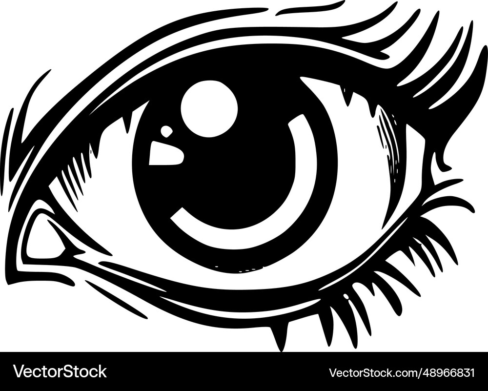 Eyes - minimalist and simple silhouette Royalty Free Vector