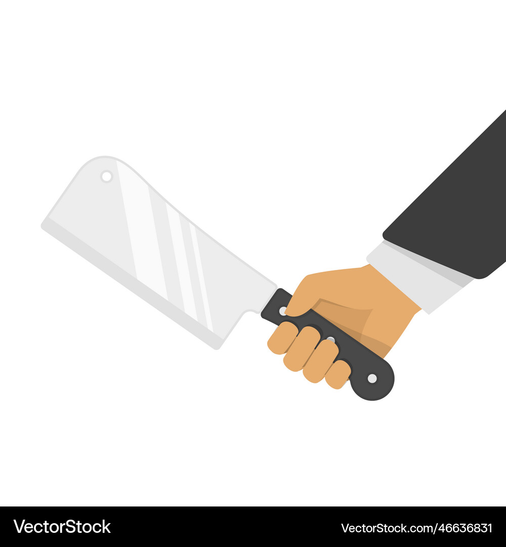 Kitchen cleaver Royalty Free Vector Image - VectorStock