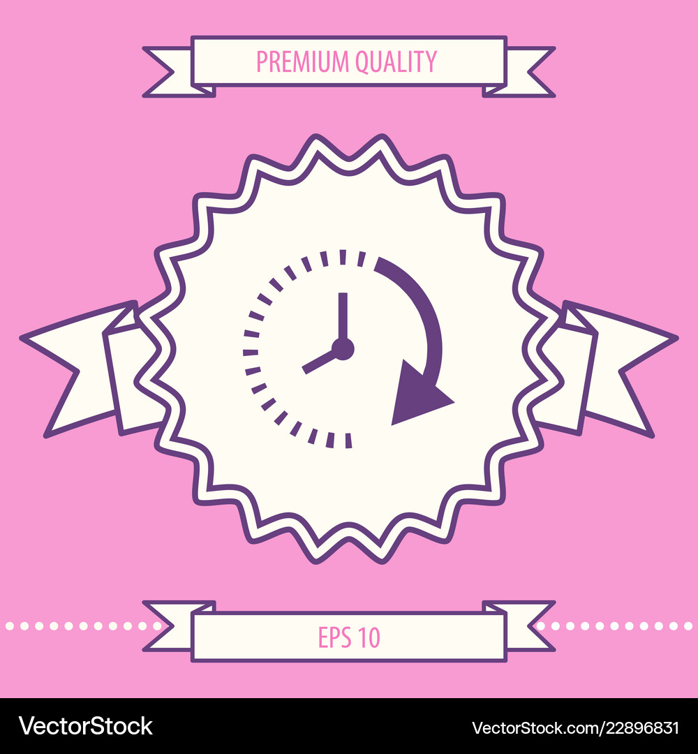 Passage of time icon graphic elements for your Vector Image