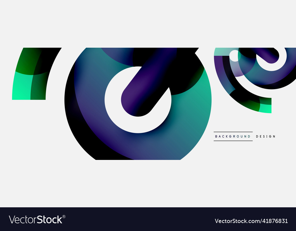 Round shapes circles and other geometric forms Vector Image