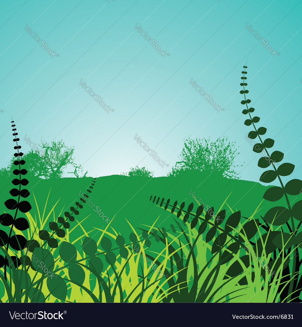 Spring landscape Royalty Free Vector Image - VectorStock