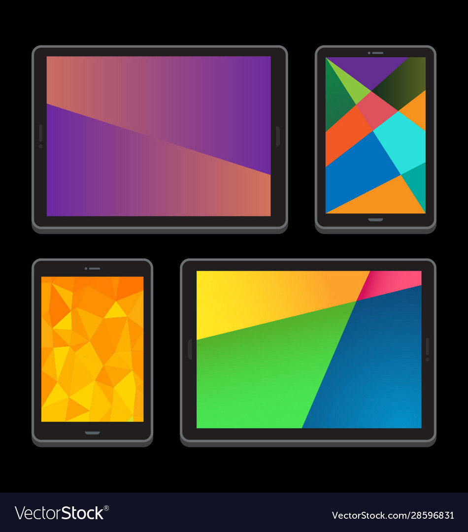 Touch screen devices Royalty Free Vector Image