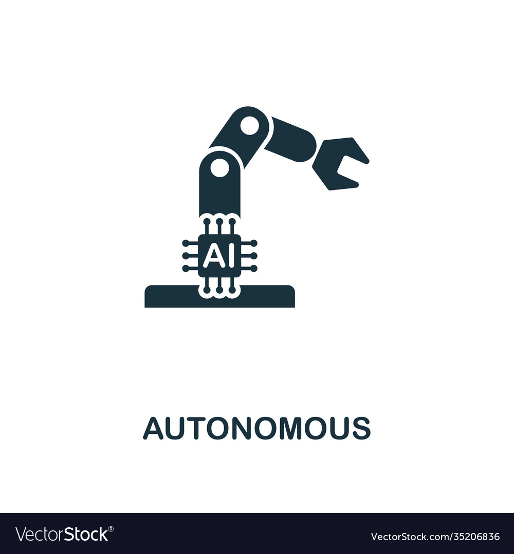 Autonomous icon premium style design from Vector Image Autonomous icon premium style design from Vector Image