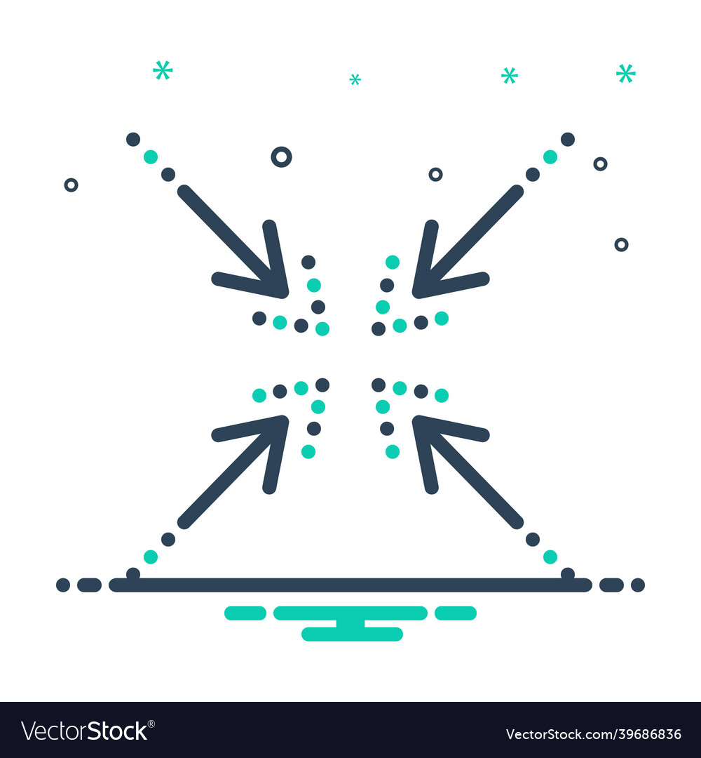 Collapse Royalty Free Vector Image - VectorStock