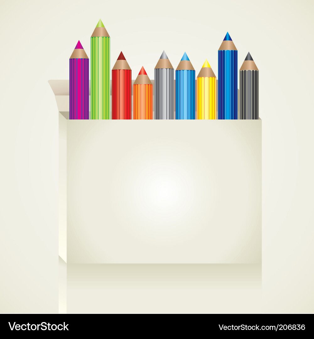 Color pencils Royalty Free Vector Image - VectorStock