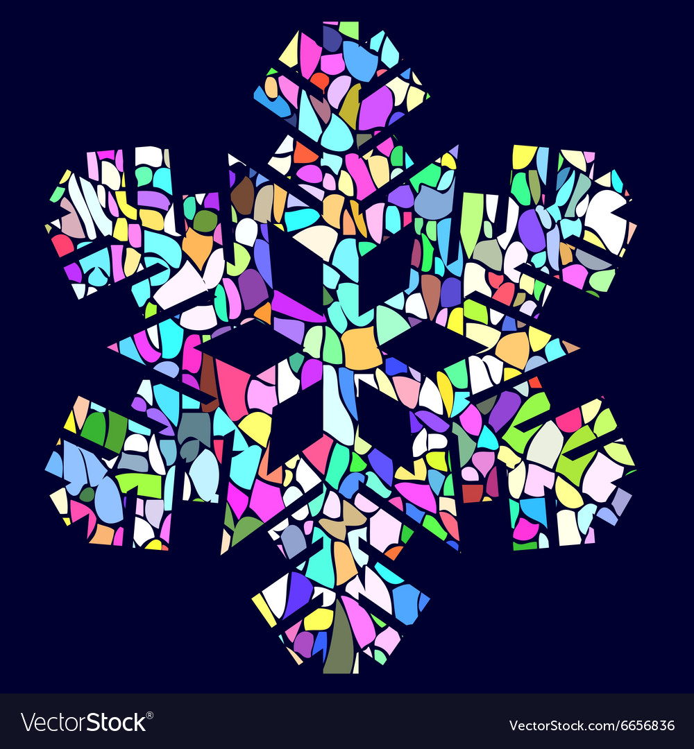 Decorative abstract snowflake Royalty Free Vector Image