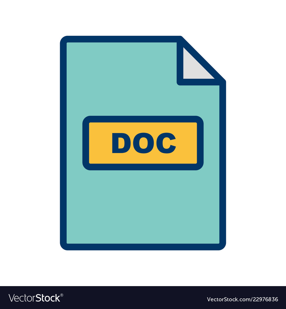 Doc icon Royalty Free Vector Image - VectorStock