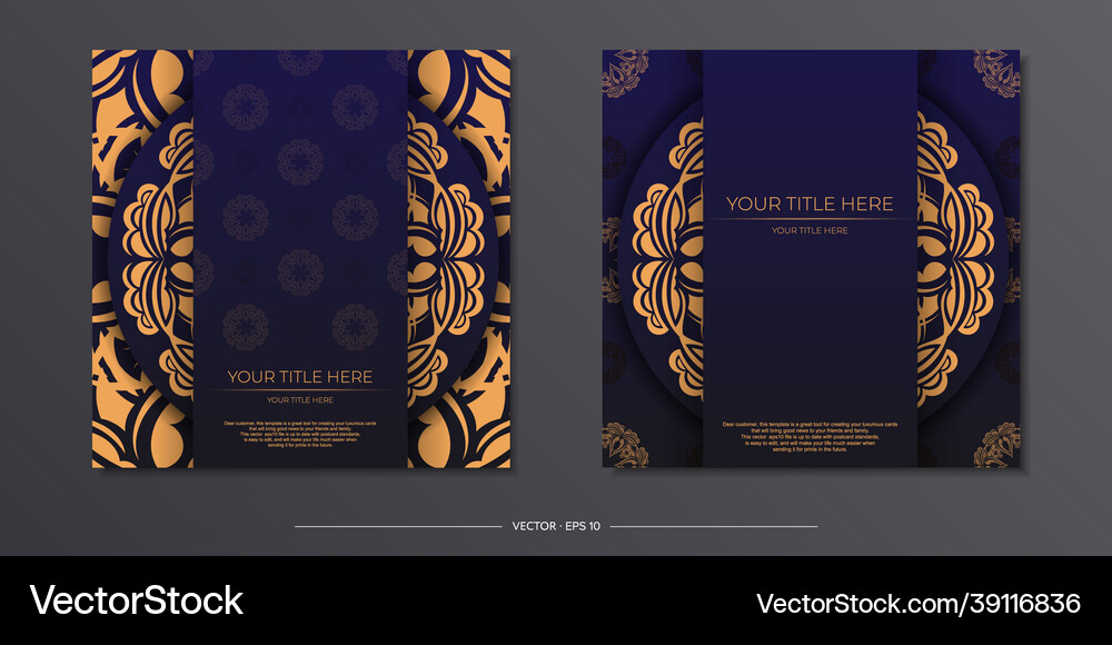 Invitation card design with place for your text Vector Image