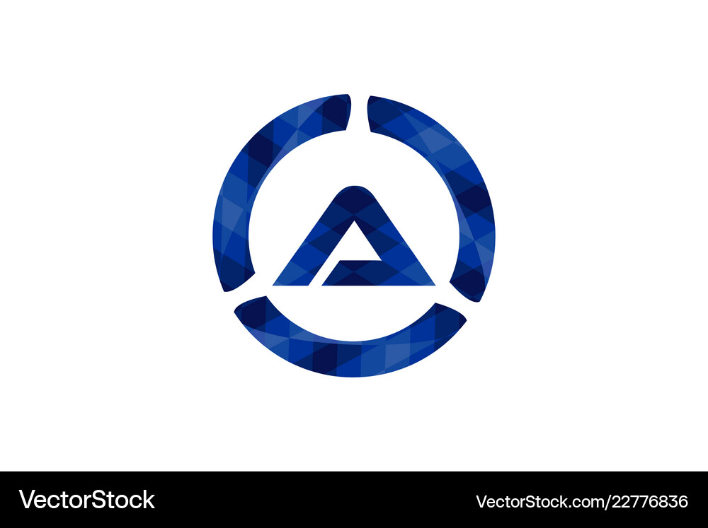 Letter a logo designs inspiration isolated on Vector Image