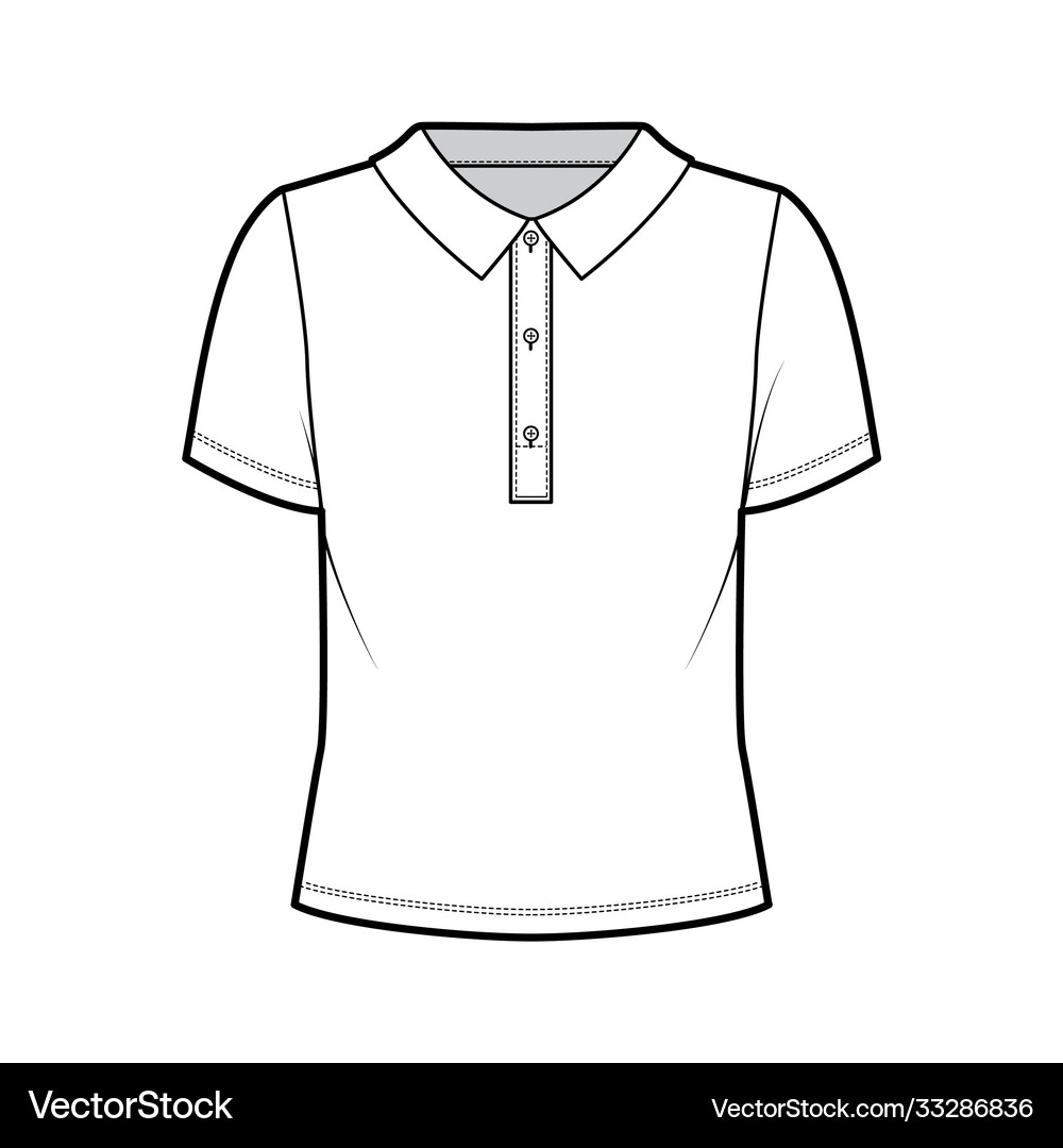 Polo shirt technical fashion Royalty Free Vector Image