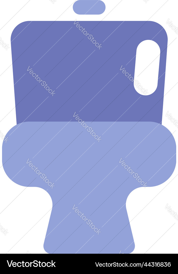 Toilet bowl on a white background Royalty Free Vector Image