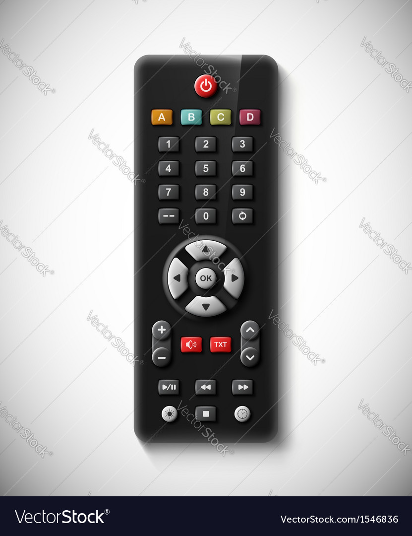 Tv remote Royalty Free Vector Image - VectorStock