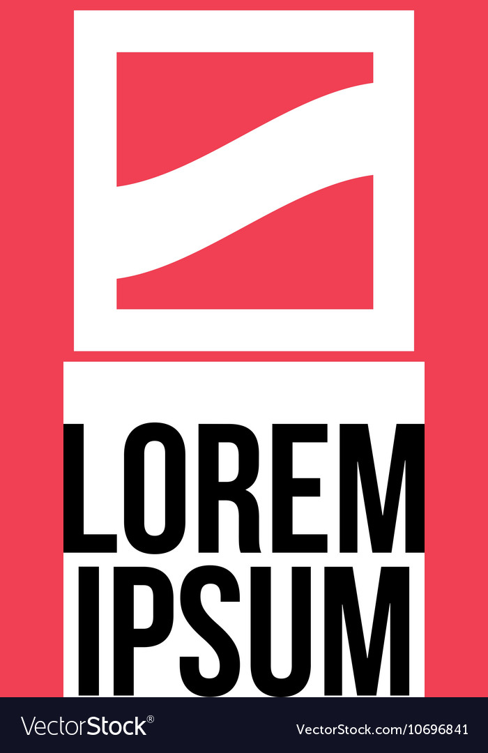 Abstract square logo Royalty Free Vector Image