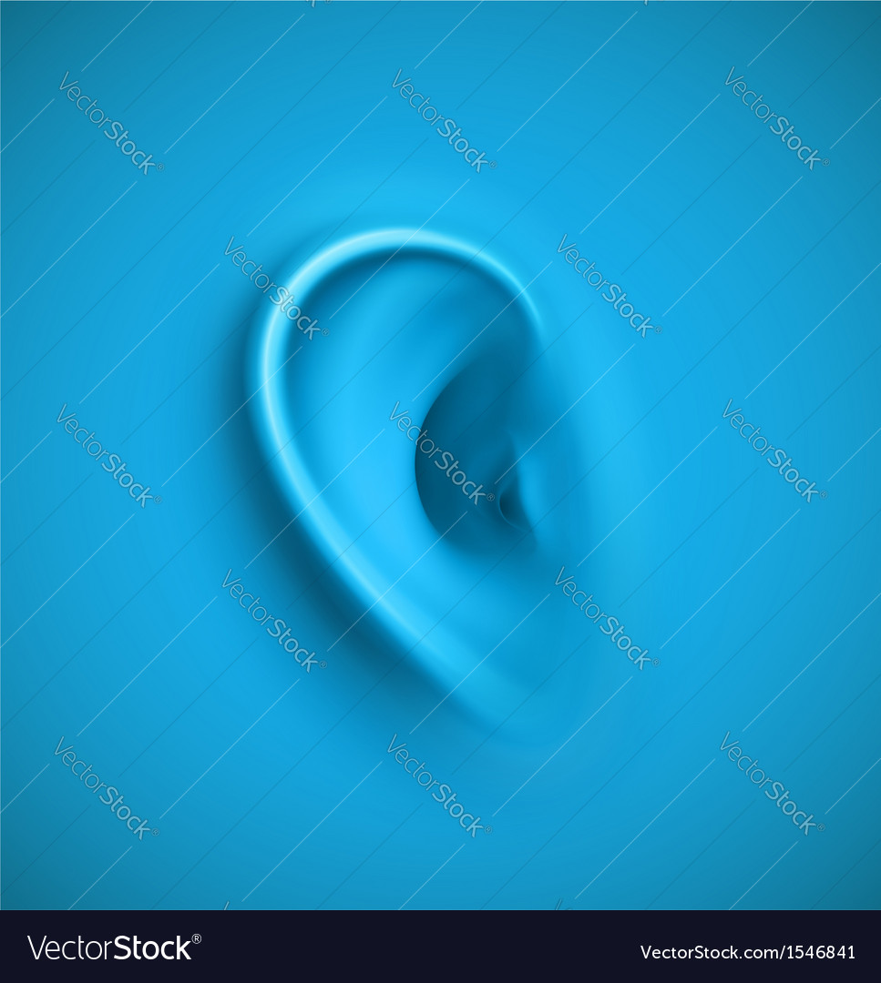 Background with ear Royalty Free Vector Image - VectorStock