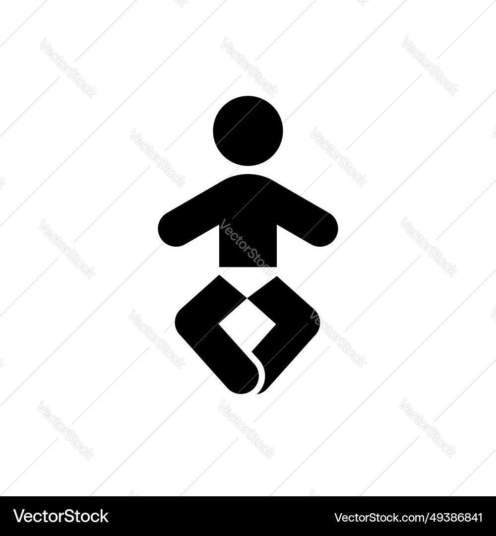 Child or baby icon people in motion active Vector Image